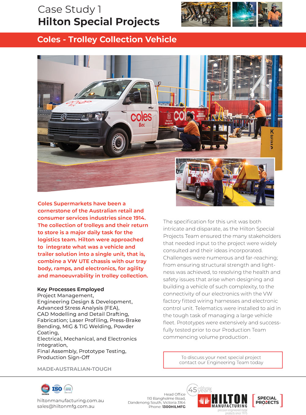 Coles - Trolley Collection Vehicle - Hilton Manufacturing