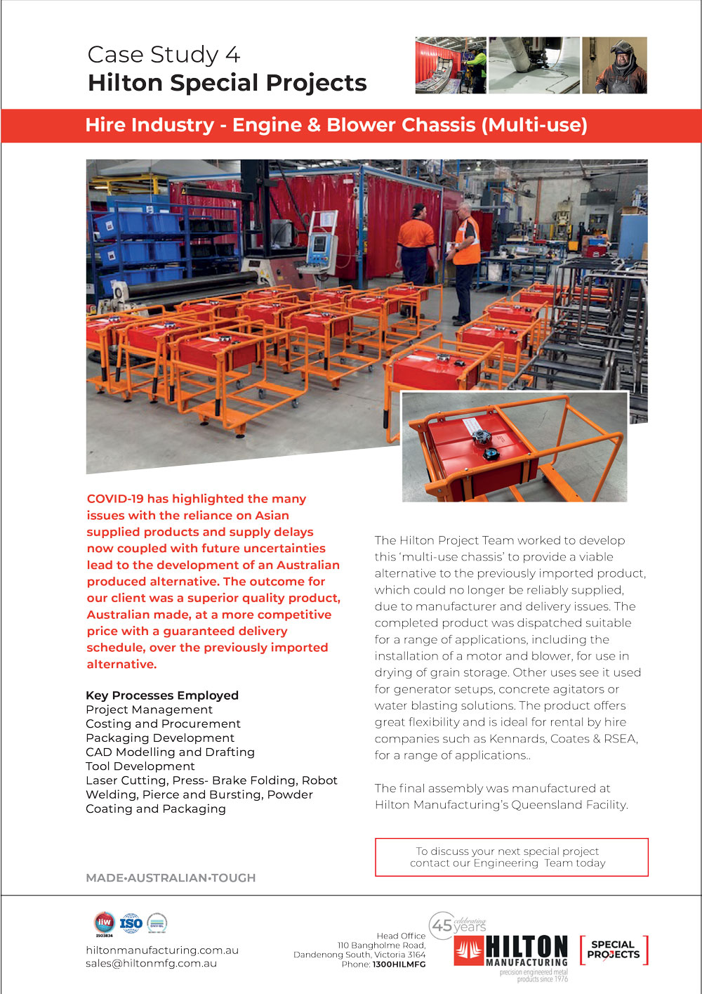 Case study 4 - Hilton Manufacturing